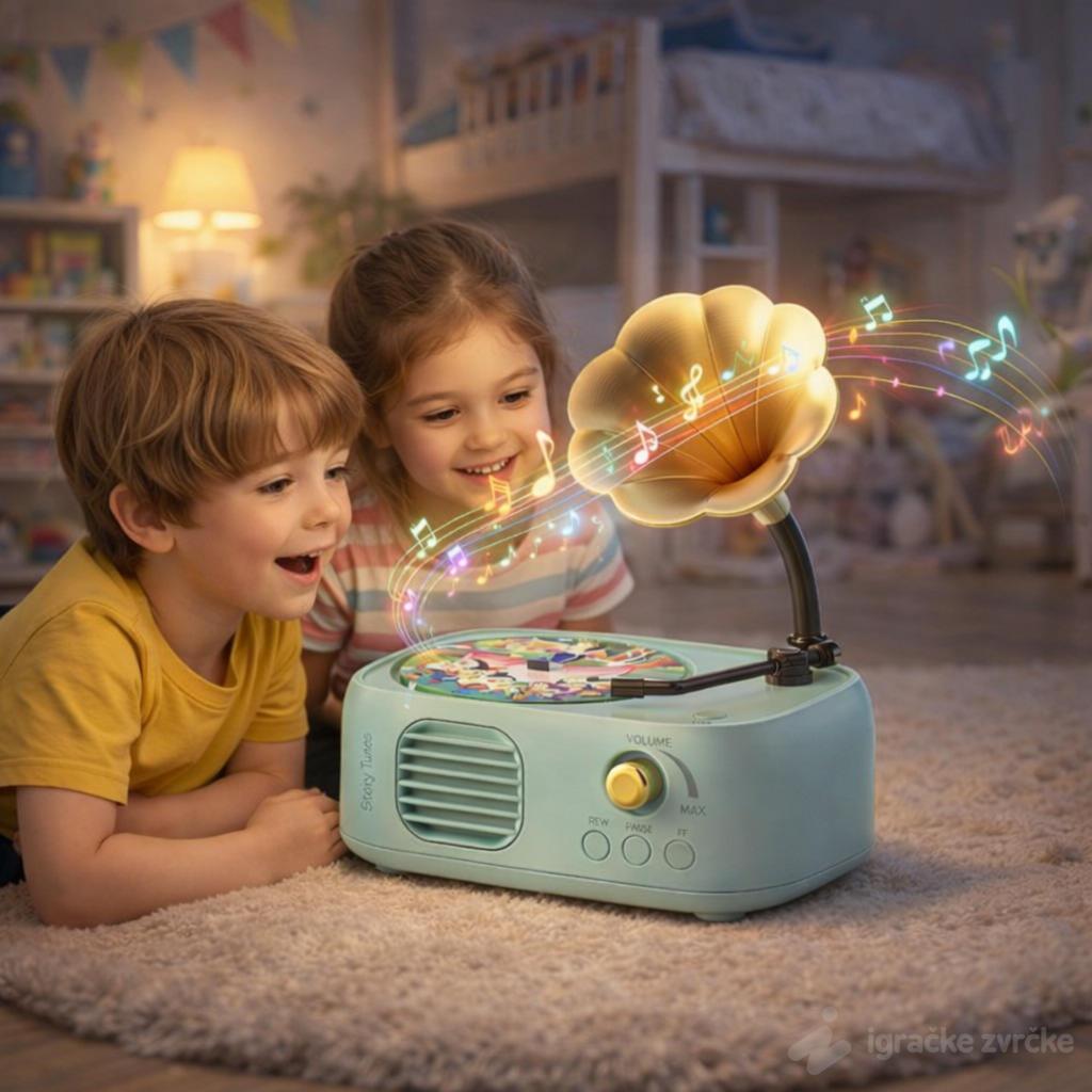 Edukativni Gramofon za decu - 75 PLOČA!